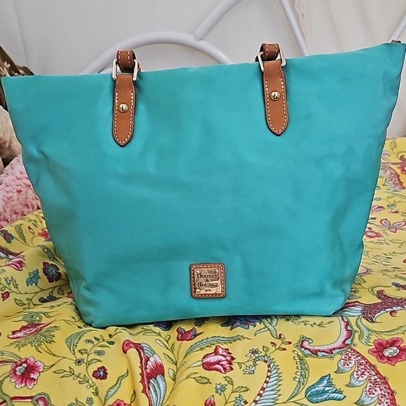 Dooney & Bourke | Bags | Dooney Bourke Turquoise Tote Bag | Poshmark